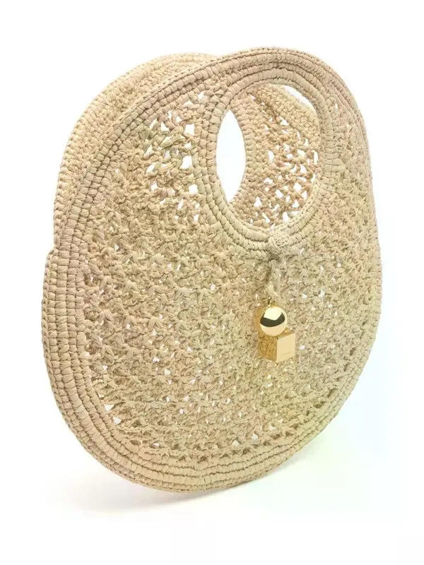 Jacquemus Spiaggia Small Round Bag - Neutrals