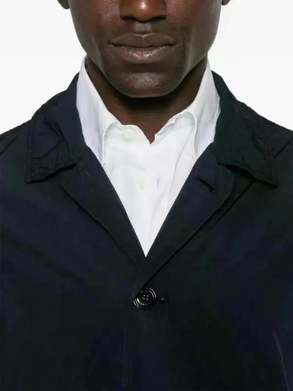 Aspesi Single-breasted Raincoat - Blue