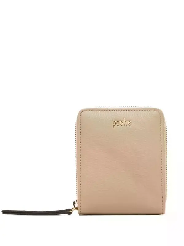POCHE PARIS Leather Wallet - Neutrals