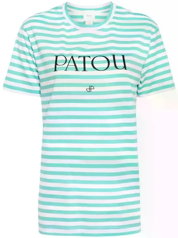 PATOU Striped Logo-print T-shirt