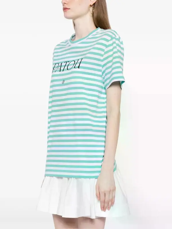 PATOU Striped Logo-print T-shirt
