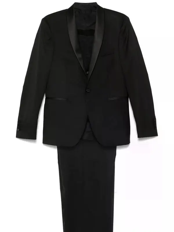 Tagliatore Virigin Wool Dinner Suit - Black