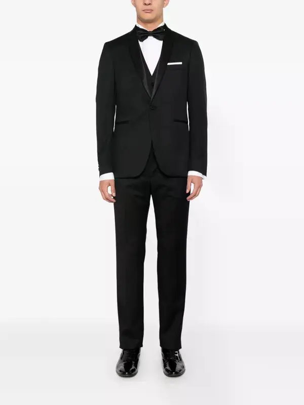 Tagliatore Virigin Wool Dinner Suit - Black