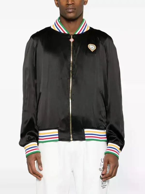 Casablanca Souvenir Logo-patch Bomber Jacket