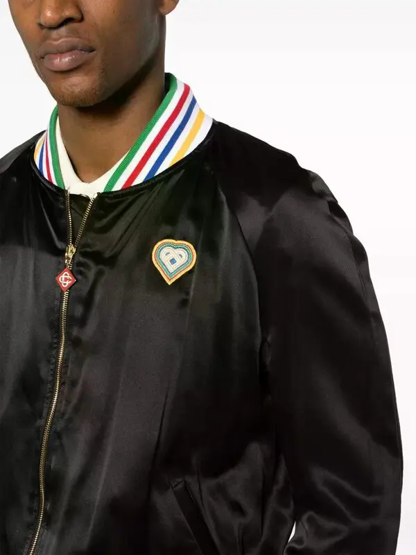 Casablanca Souvenir Logo-patch Bomber Jacket
