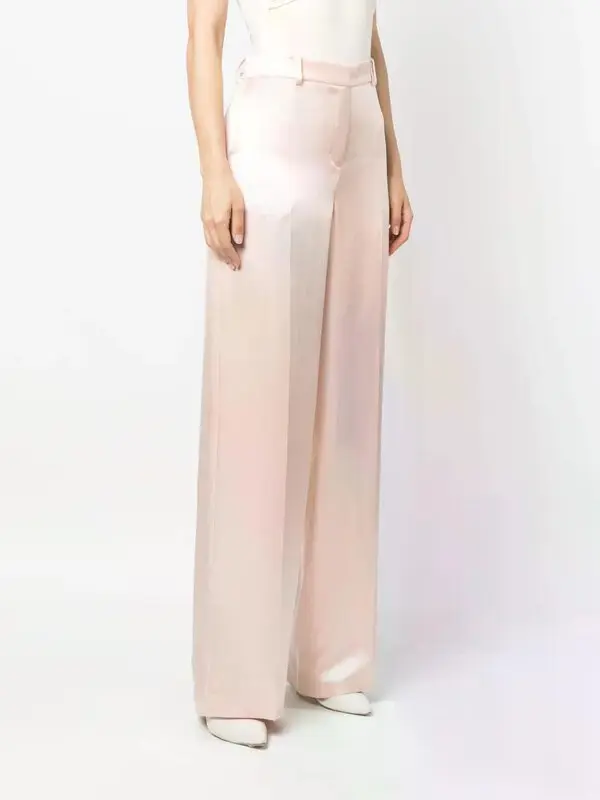 Magda Butrym Wide-leg Silk Trousers - Pink