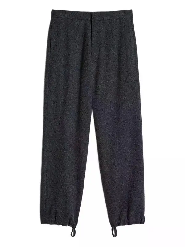 JIL SANDER Wool Flannel Tailored Trousers