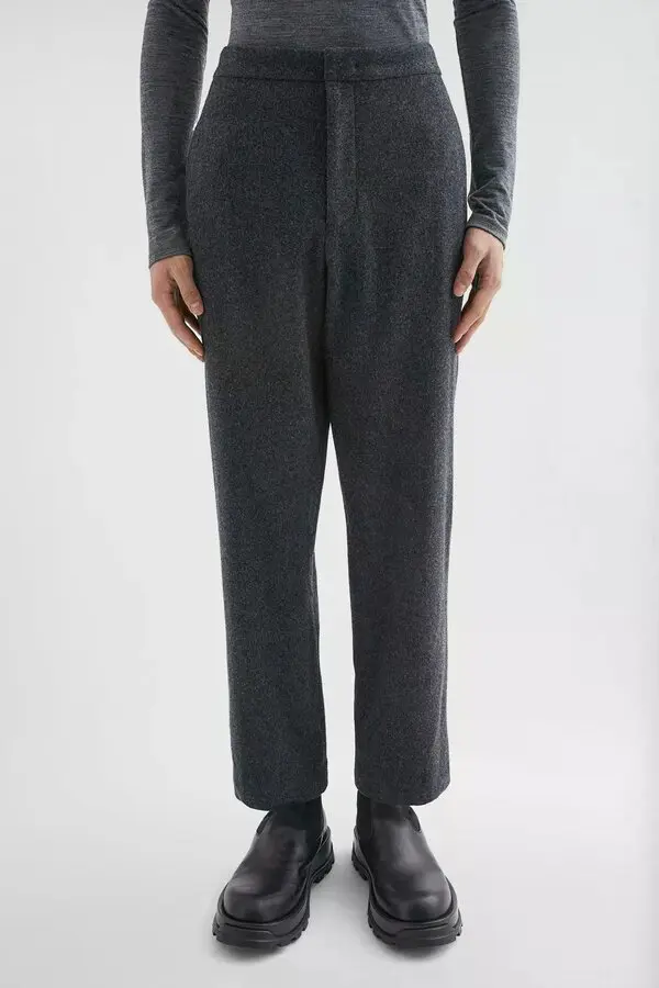 JIL SANDER Wool Flannel Tailored Trousers