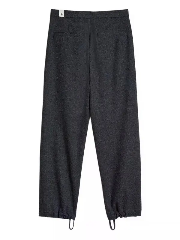JIL SANDER Wool Flannel Tailored Trousers