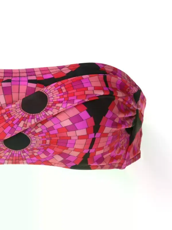AMIR SLAMA Patchwork Bandeau Bikini Set