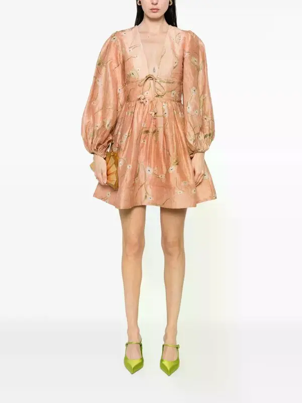 Zimmermann Illuminate Drawn Mini Dress