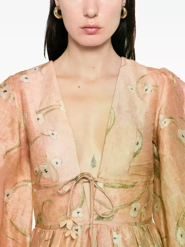 Zimmermann Illuminate Drawn Mini Dress