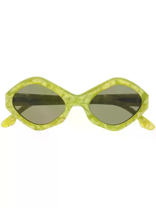 KIKO KOSTADINOV Geometric Tinted Sunglasses - Green