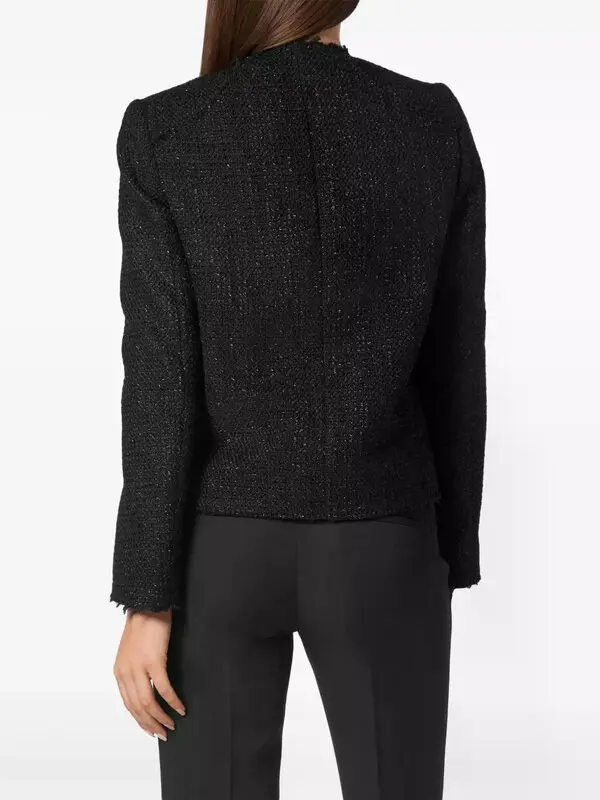 Philipp Plein Tweed Jacket - Black