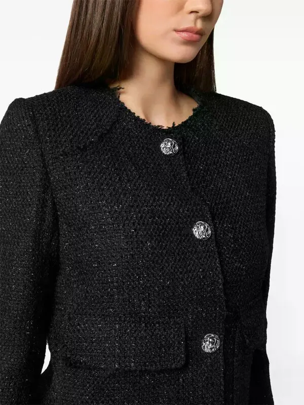Philipp Plein Tweed Jacket - Black