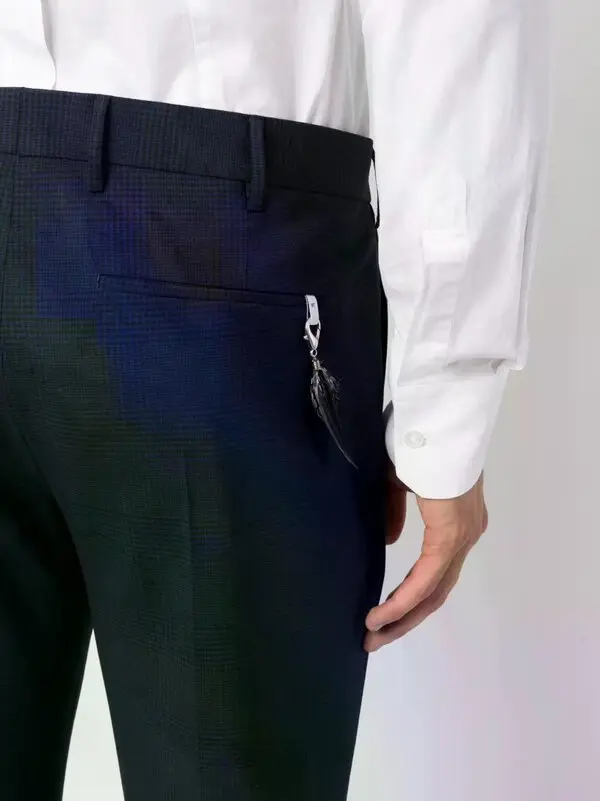 PT TORINO Check-print Tapered Trousers