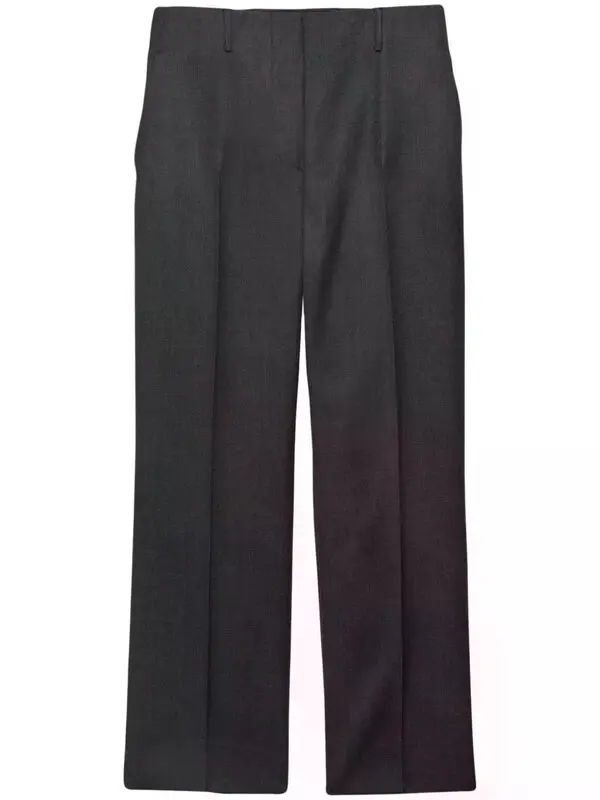 Prada Gabardine-weave Trousers - Grey