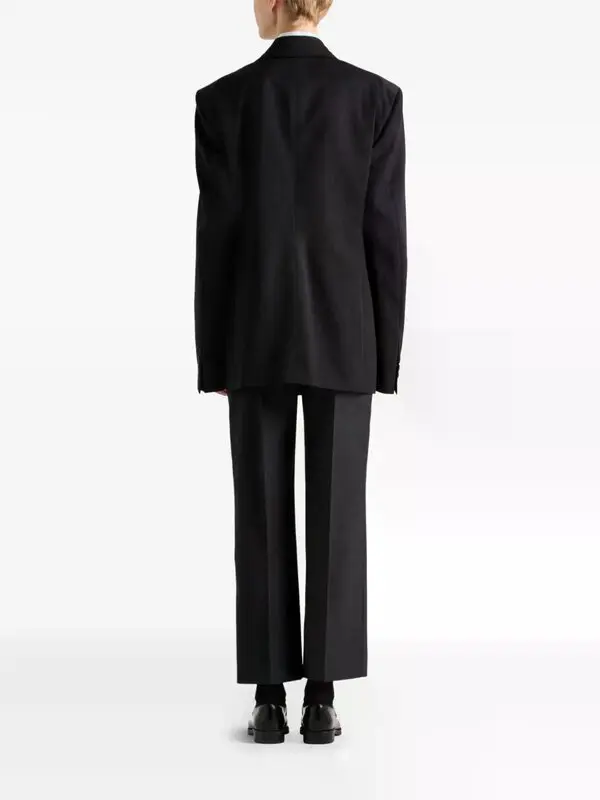 Prada Gabardine-weave Trousers - Grey