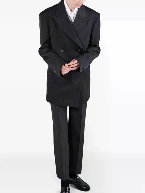 Prada Gabardine-weave Trousers - Grey