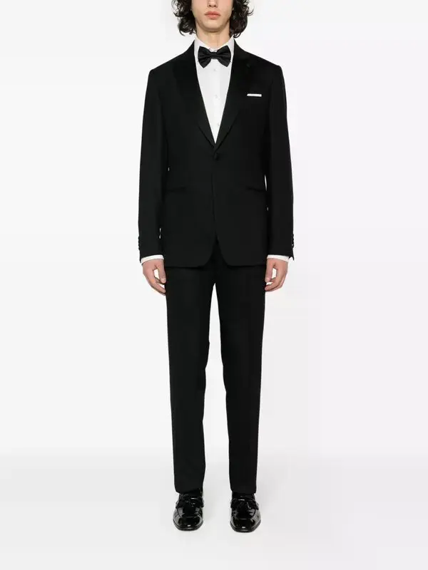 LARDINI Single-breasted Crepe Suit