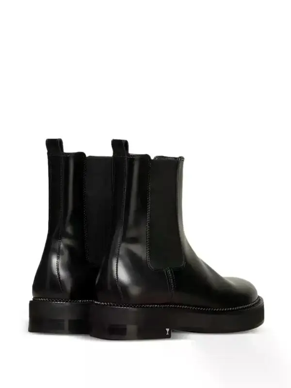 AMI Paris Leather Chelsea Boots