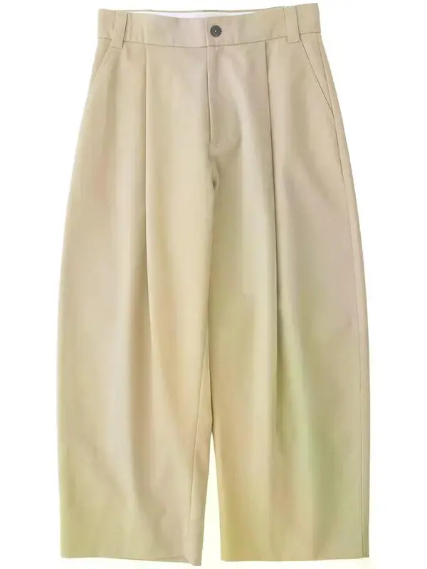 Studio Nicholson Sorte Wide-leg Trousers - Neutrals