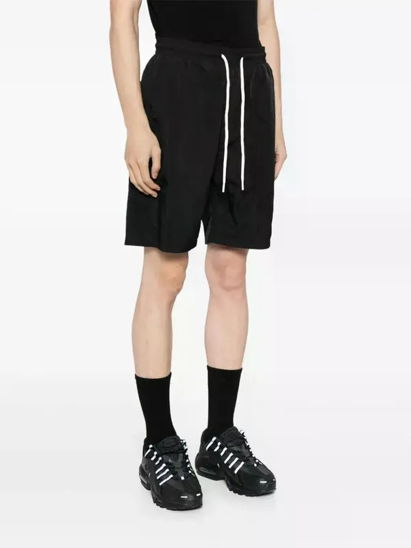 GROUND ZERO Logo-print Drawstring-waist Shorts