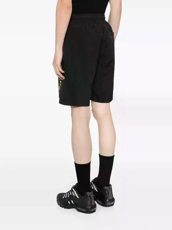 GROUND ZERO Logo-print Drawstring-waist Shorts