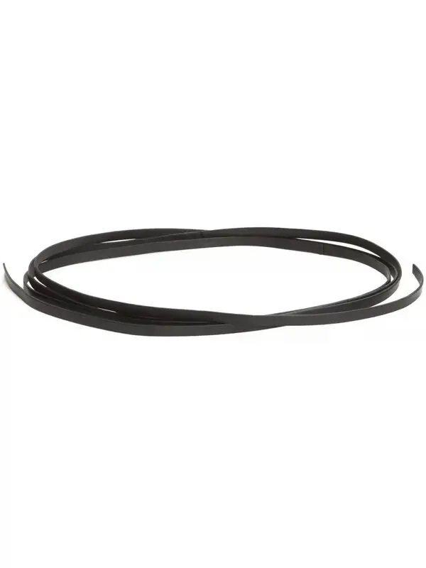 Fabiana Filippi Nappa Leather Tie Belt - Black