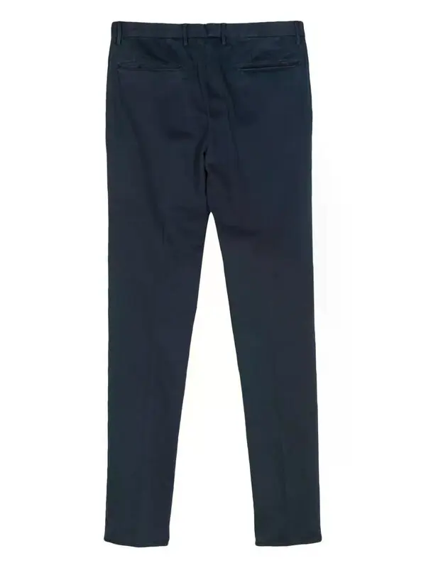 Incotex Twill Tapered-leg Trousers - Blue