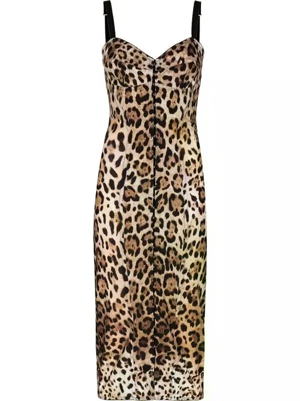 Dolce & Gabbana Leopard-print Midi Dress