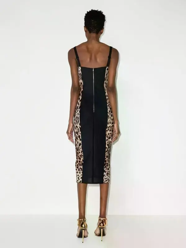 Dolce & Gabbana Leopard-print Midi Dress