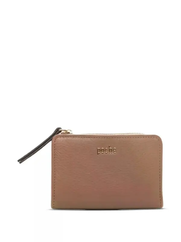 POCHE PARIS Leather Wallet - Neutrals