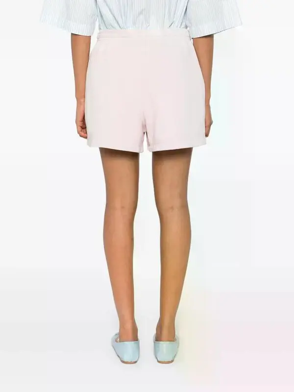 ROTATE BY BIRGER CHRISTENSEN Logo-embroidered Track Shorts - Pink
