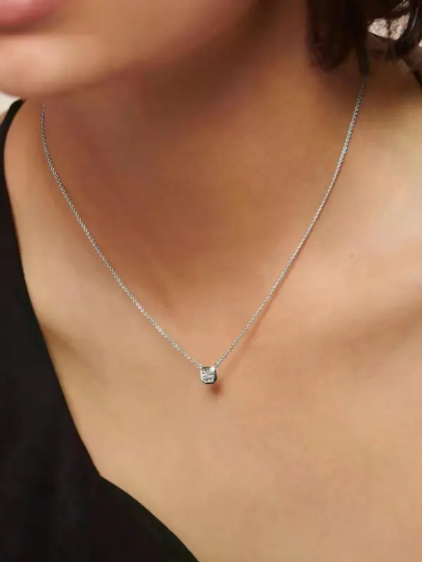 Monica Vinader Diamond Solitaire Necklace
