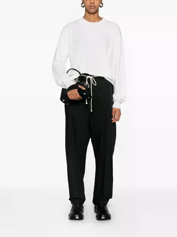 MORDECAI Logo Intarsia Fine Knit Sweater