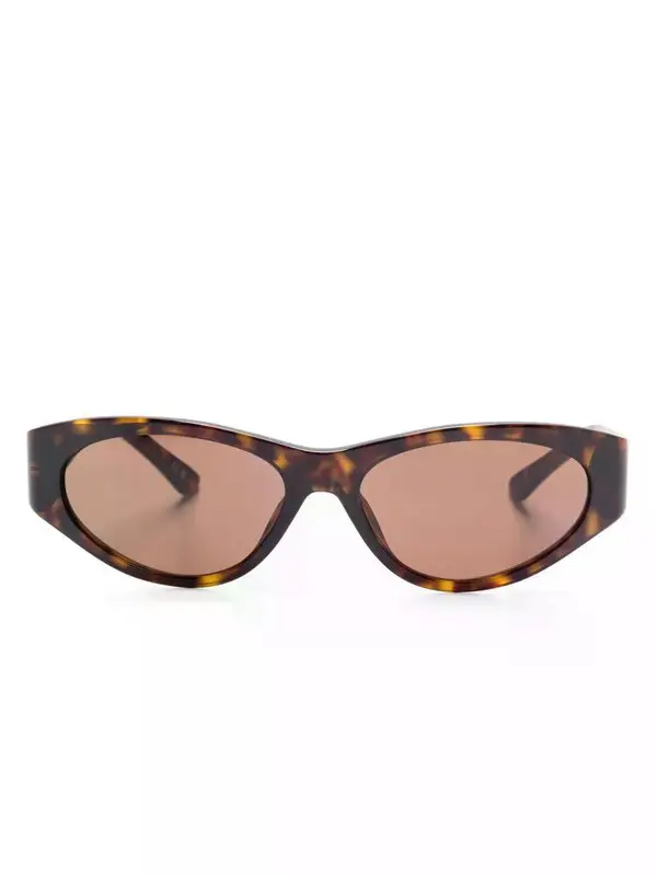 Balenciaga Oval-frame Sunglasses - Brown