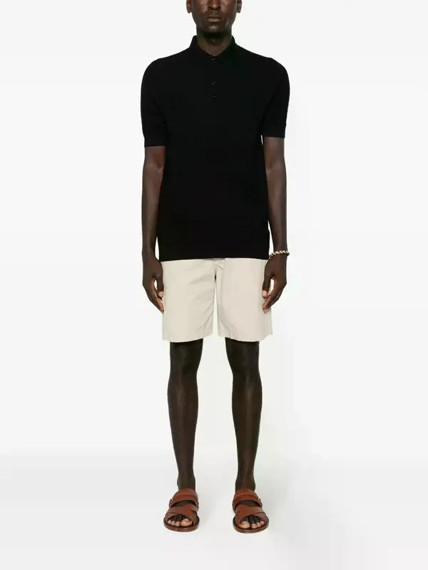 GOES BOTANICAL Interlock Merino Wool Polo Shirt