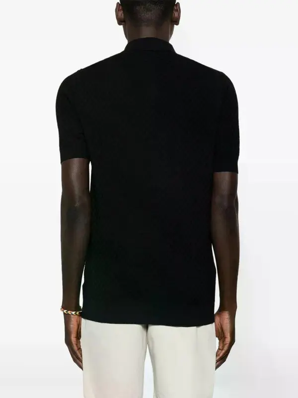 GOES BOTANICAL Interlock Merino Wool Polo Shirt