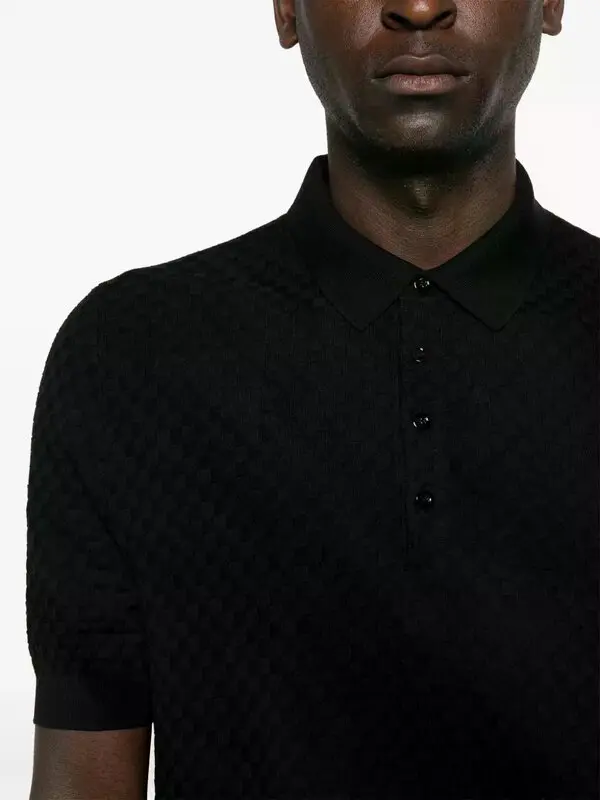GOES BOTANICAL Interlock Merino Wool Polo Shirt