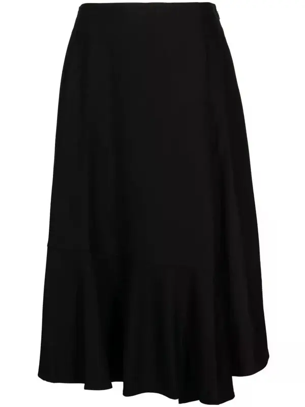B+AB Panelled Gathered High-waisted Skirt