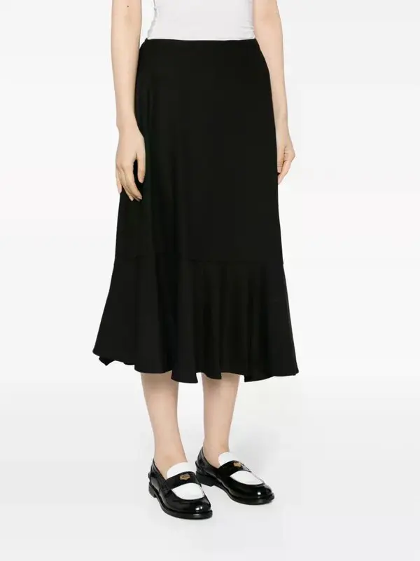 B+AB Panelled Gathered High-waisted Skirt