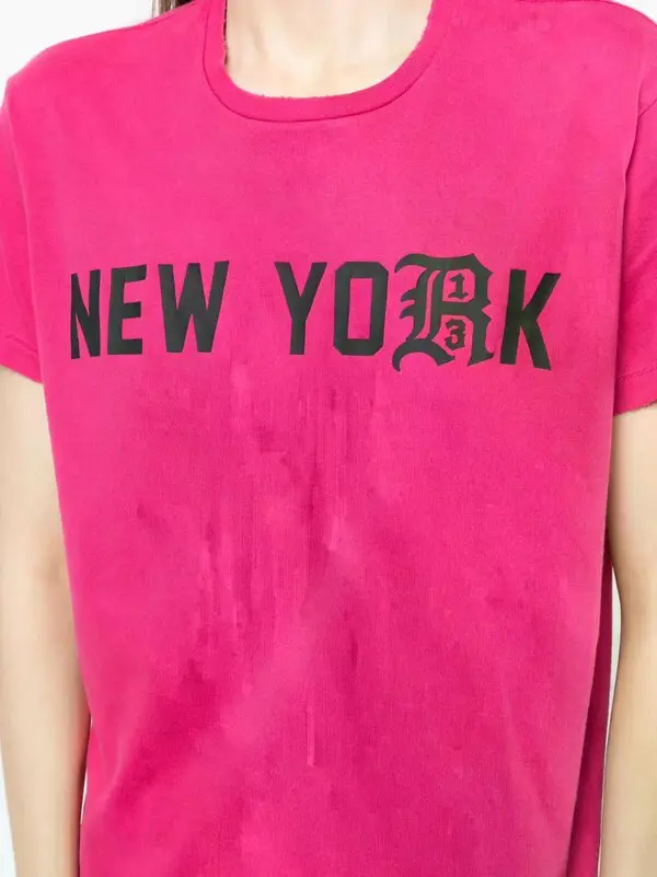 R13 Text-print Cotton T-shirt