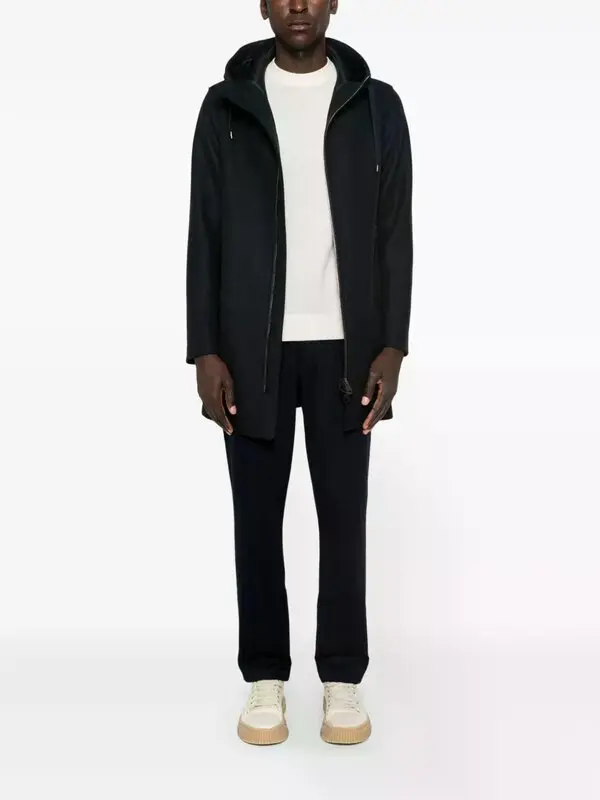 Herno Logo-plaque Hooded Coat