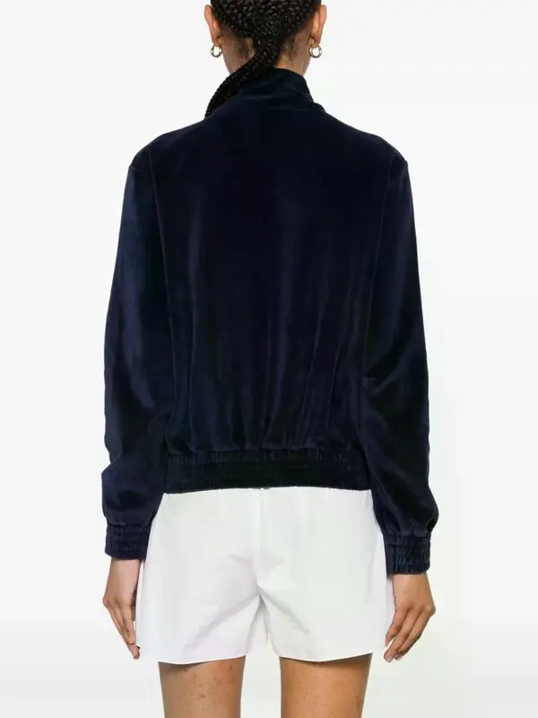 SPORTY & RICH Velour Zip-up Jacket