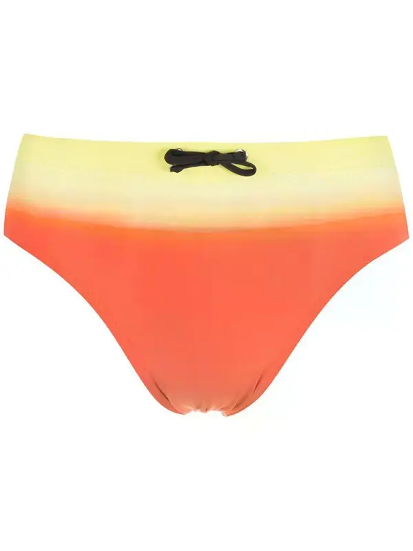 AMIR SLAMA Gradient High-leg Swimming Trunks - Multicolour