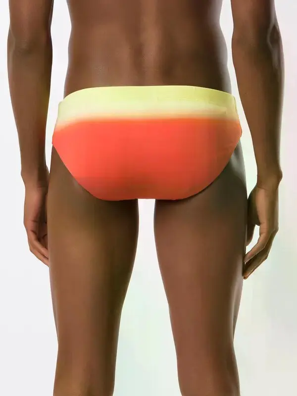 AMIR SLAMA Gradient High-leg Swimming Trunks