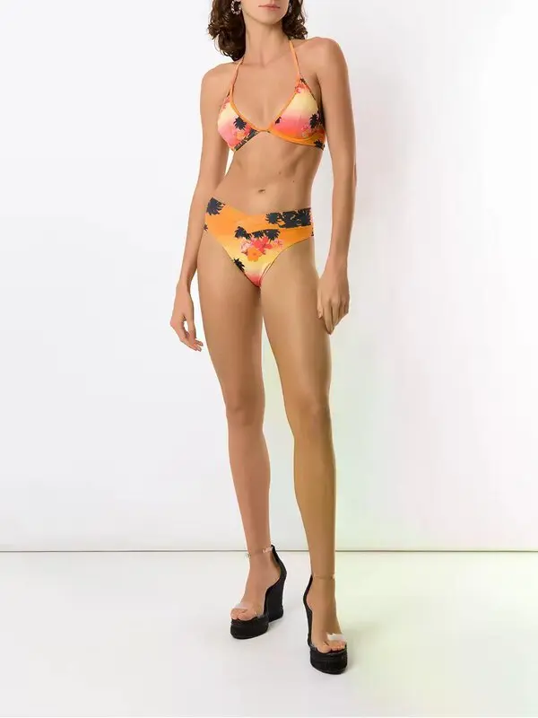 AMIR SLAMA Ilha De Hibiscus Bikini Set