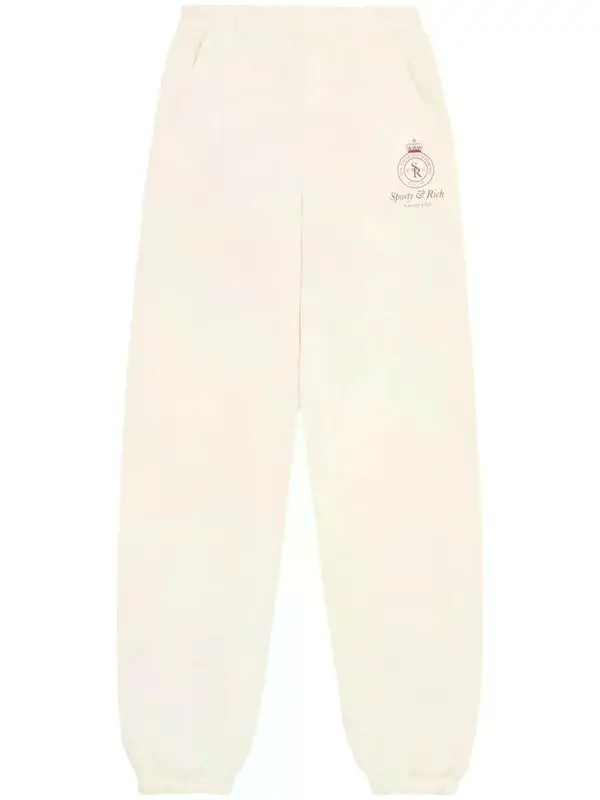 SPORTY & RICH Cotton Jersey Track Pants