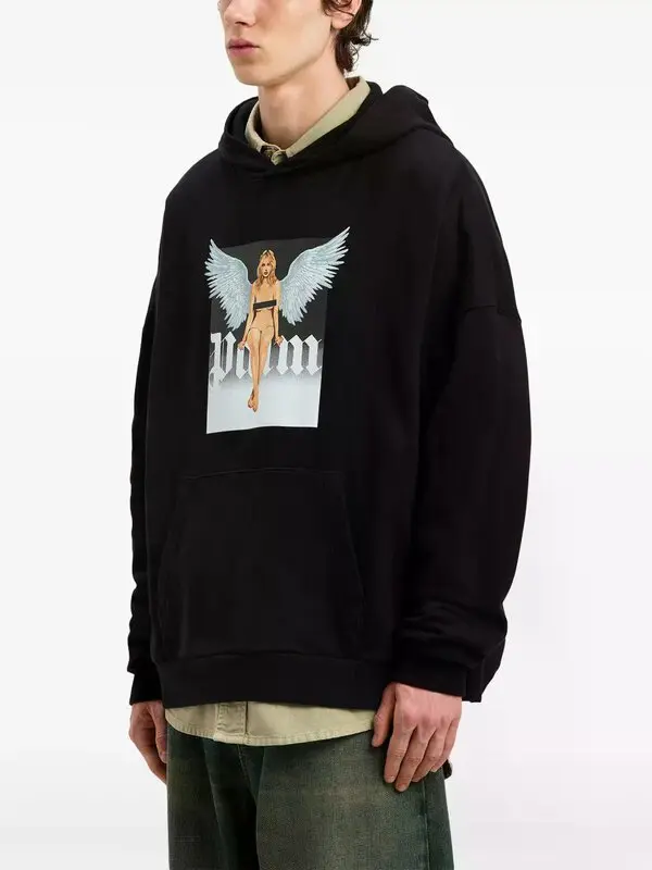 Palm Angels Crystal Pin-up Hoodie